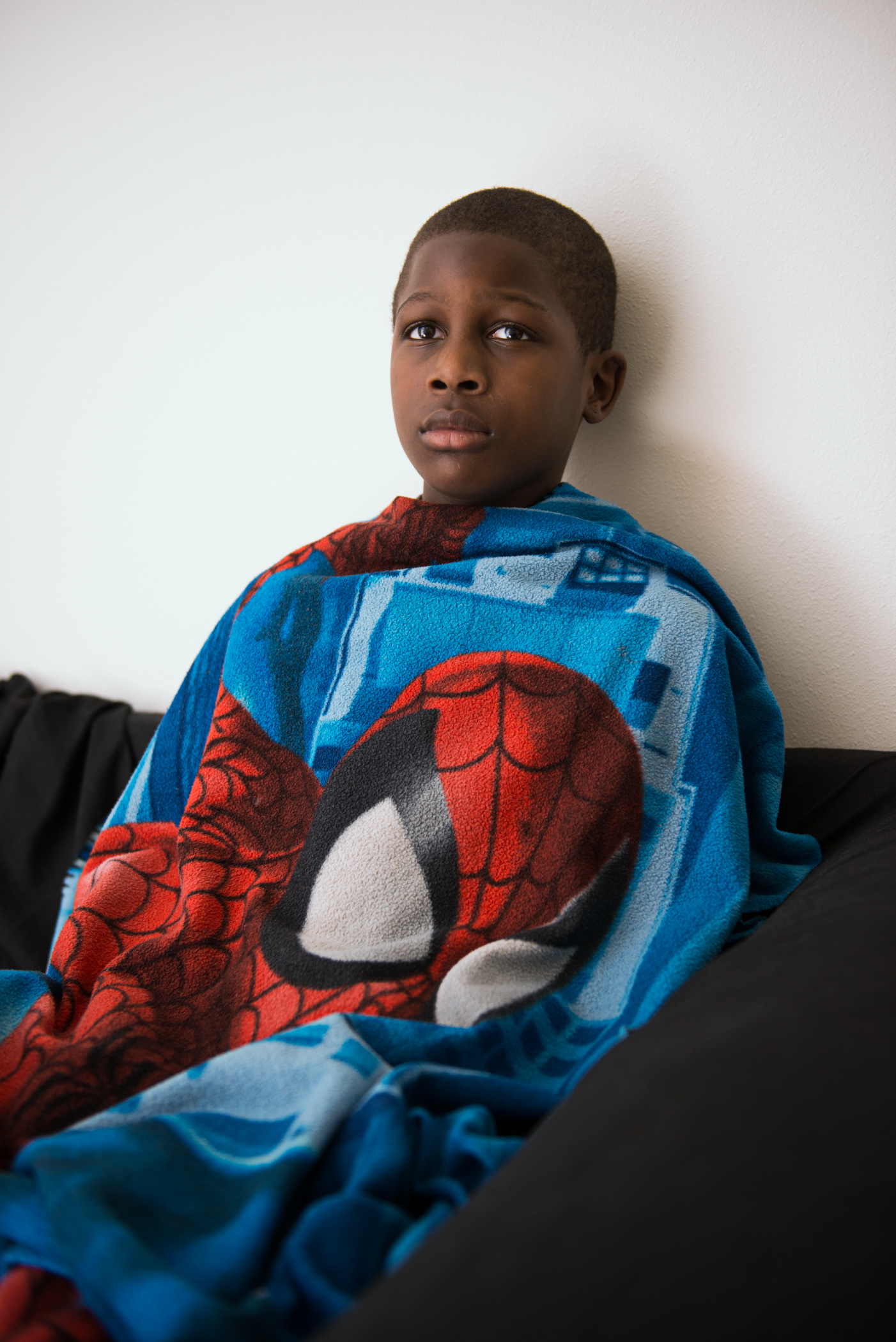 Anna Ream, Rodney and Spiderman Blanket - Photographic Center Northwest